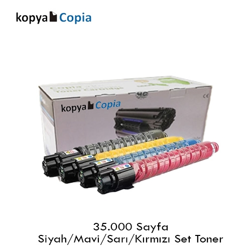 KOPYA COPIA YM-MPC-406-SET RICOH MP-C306/C307/C406 35000 Sayfa 4 RENK ...