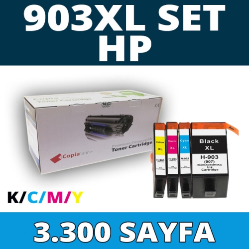 KOPYA COPIA HP 903XL KCMY HP 903XL KCMY 3300 4 RENK ( MAVİ,SİYAH,SARI ...
