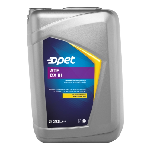 OPET 601216602 ATF DX III (BDN, 20L) 1 x 20 lt Transmisyon ve Otomatik Şanzıman Dişli Yağı
