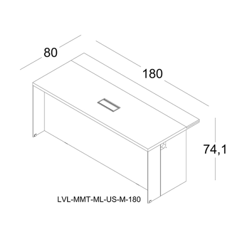 BÜROTİME LEVELS LVL-MMT-ML-US-M-180 Masa Tablası
