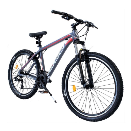 GEOTECH 560730 21 Vites 27,5 inch Gri / Kırmızı Renk DAĞ BİSİKLETİ