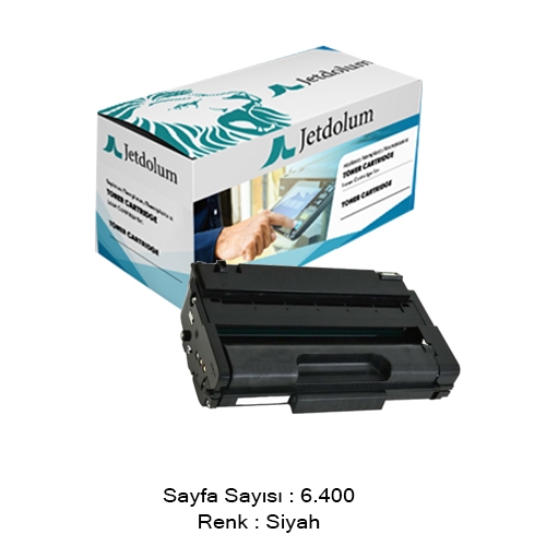 JETDOLUM JET-SP377 RICOH SP377/SP310/SP311/SP320/SP325 6400 Sayfa SİYAH MUADIL Lazer Yazıcılar ...