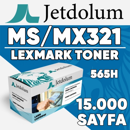 JETDOLUM JET-MS/MX321 LEXMARK MS321/MX321/565H 15000 Sayfa SİYAH MUADIL ...
