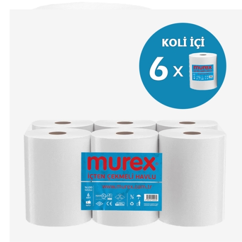 MUREX ICT001 21 CM İÇTEN ÇEKME HAVLU 4 KG 1 x 6'lı İÇTEN ÇEKMELİ İÇİN ...
