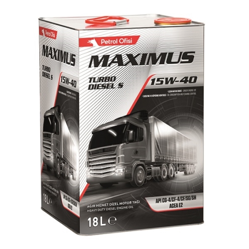 PETROL OFİSİ 400001142 MAXIMUS TURBO DIESEL S 15W-40 1 x 18 lt Ağır ...