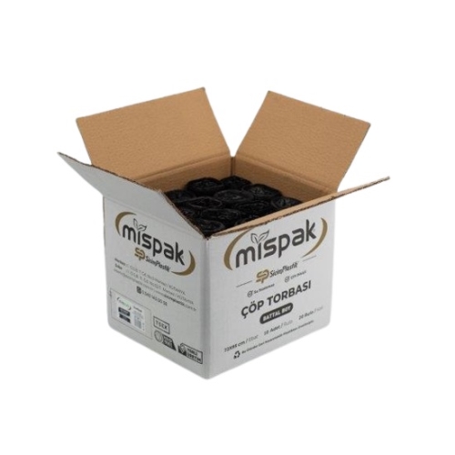 MİSPAK ( BATTAL BOY SİYAH MİS-BT-YS-34 ) BATTAL BOY 72 x 95 cm 60 µm 10 ...