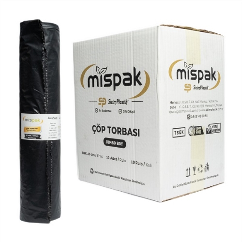 MİSPAK ( MİS-J-S-60 JUMBO BOY SİYAH MİS-J-S-60 ) JUMBO BOY 80 x 110 cm ...
