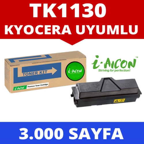 I-AICON C-TK1130 KYOCERA TK-1130 3000 Sayfa BLACK MUADIL Lazer ...