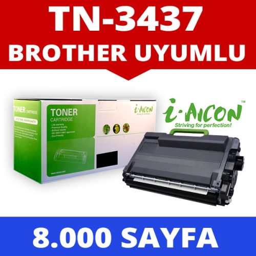 I-AICON C-TN850 BROTHER TN-3437/TN-3467 8000 Sayfa BLACK MUADIL Lazer ...