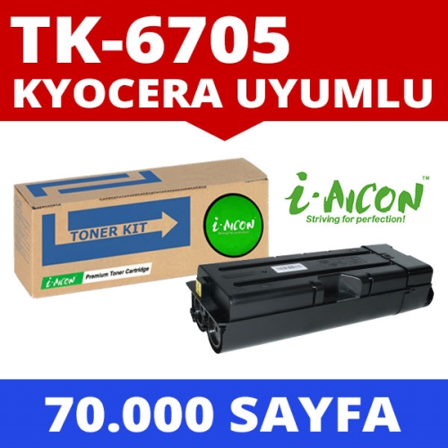 I-AICON C-K-TK6705 KYOCERA TK-6705 70000 Sayfa SİYAH-BEYAZ MUADIL Lazer ...