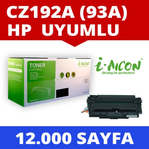 I-AICON C-CZ192A HP CZ192A 12000 Sayfa SİYAH-BEYAZ MUADIL Lazer ...