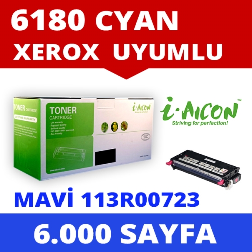 I-AICON C-X6180C XEROX 113R00723 6000 Sayfa CYAN MUADIL Lazer Yazıcılar ...
