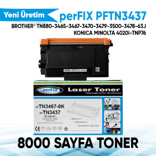 PERFIX PERFIX PFTN3437 PFTN3437 8000 Sayfa SİYAH MUADIL Lazer Yazıcılar ...