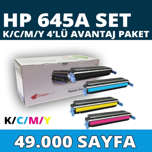 KOPYA COPIA YM-645A-SET HP C9730A/C9731A/C9732A/C9733A 49000 Sayfa 4 ...