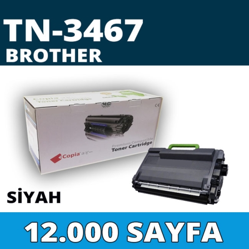 KOPYA COPIA YM-TN3467 BROTHER TN-3467 12000 Sayfa BLACK MUADIL Lazer ...