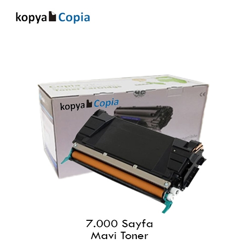 KOPYA COPIA YM-C746/748C LEXMARK C746/C748 7000 Sayfa CYAN MUADIL Lazer ...