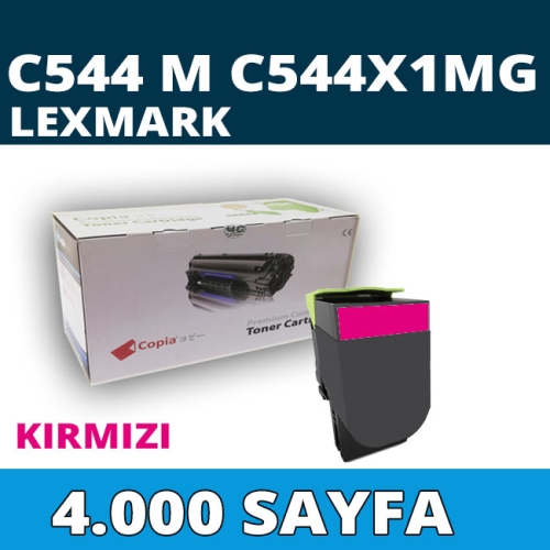 KOPYA COPIA YM-C544M LEXMARK C544X1MG 4000 Sayfa MAGENTA MUADIL Lazer ...